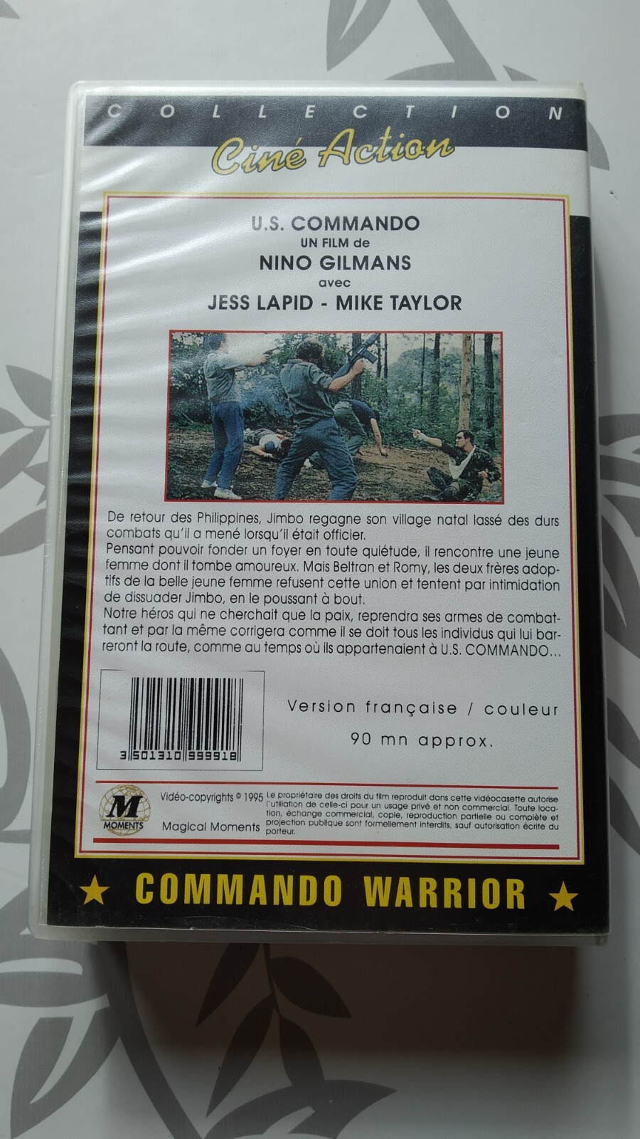 U.S. commando (commando warrior) VHS Nino Gilmans Jess Lapid Mike Taylor | eBay
