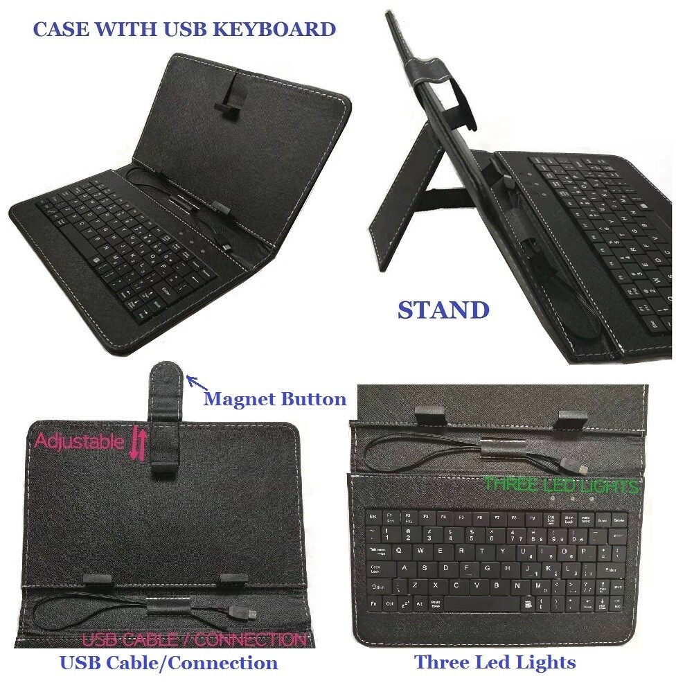 USB Keyboard Case Cover for 8" Nextbook Ares 8A NX16A8116K 8L ...