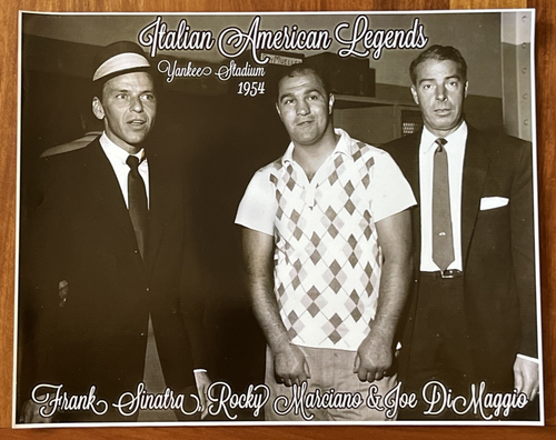 Italian American Legends Joe DiMaggio Frank Sinatra Rocky Marciano ...