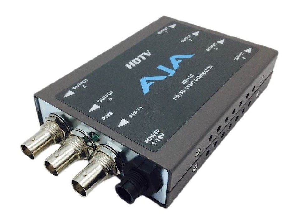 AJA Gen10 SD/HD/AES Video Tri-Level Sync Generator Apple Mac HDTV NO ...