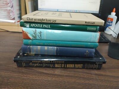Lot of 7 LDS Mormon Book Lot, Vintage Latter-Day Saints Brigham Young ...