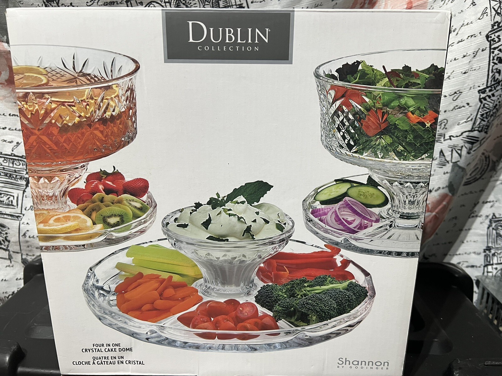 Dublin Crystals Collection 4 In 1 Crystal Cake Dome | eBay