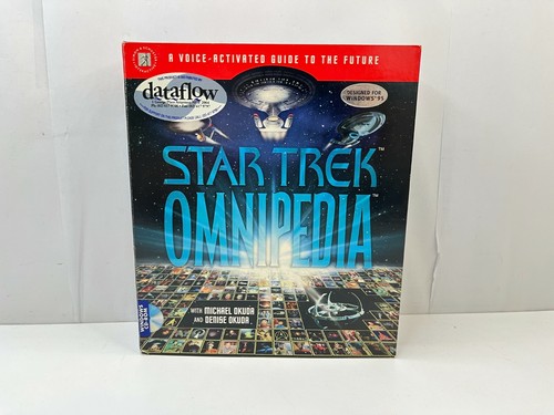 PC CD Rom Game - Star Trek Omnipedia - 1x Disc Set - Windows Big Box ...