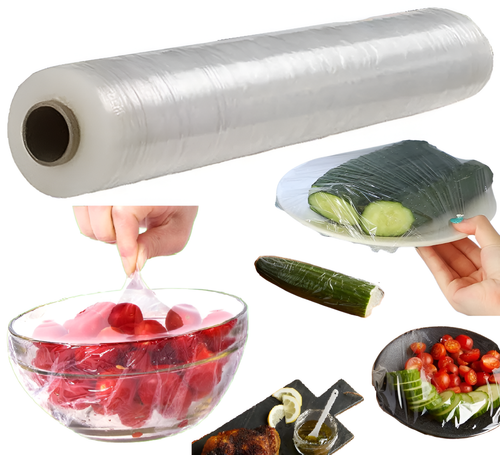 Cling Films 400M Strong Rolls Clear Plastic Stretch Wrap For Food Cast ...