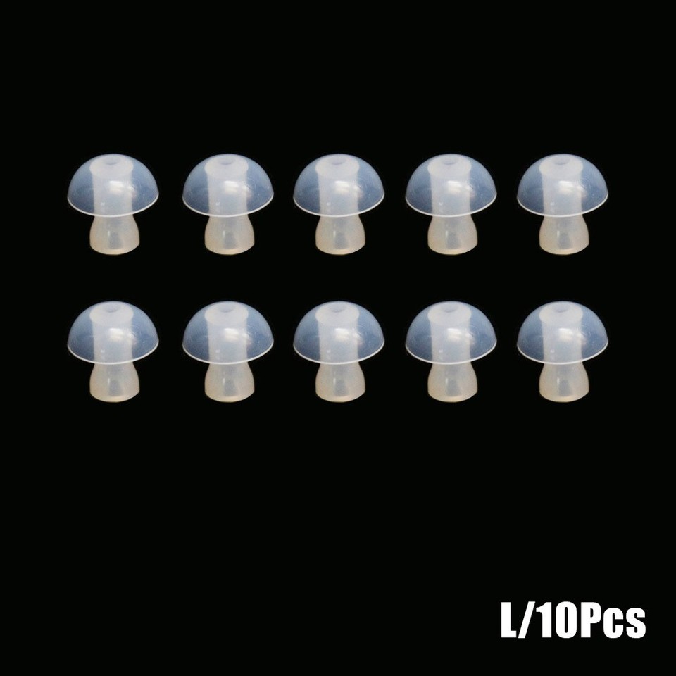 10x/Set Replacement Hearing Aid Ear Tips Soft Silicone Covers Ear Domes ...