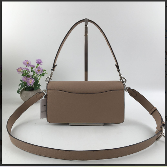 COACH 73995 Tabby 26 Shoulder Bag Brown Dark stone Leather Crossbody ...