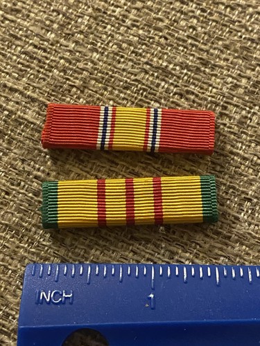 US Armed Forces Vietnam Campaign And National Defense Ribbon Medal Bars ...