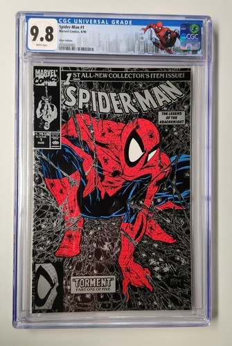 SPIDER-MAN #1 - CGC 9.8 Silver Edition Custom Label - New Slab ...