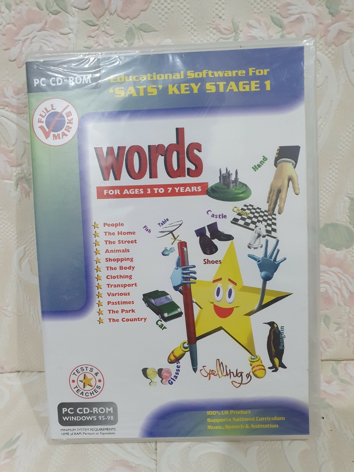 Full Marks Key Stage 1 Words (learning Ladder Jump Ahead Type) Ages 3 ...