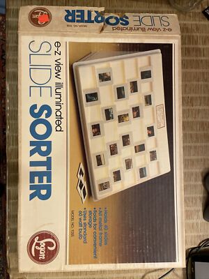 Logan Electric 12 x 16" E-Z View Slide Sorter #1055 - Holds 40 Slides ...