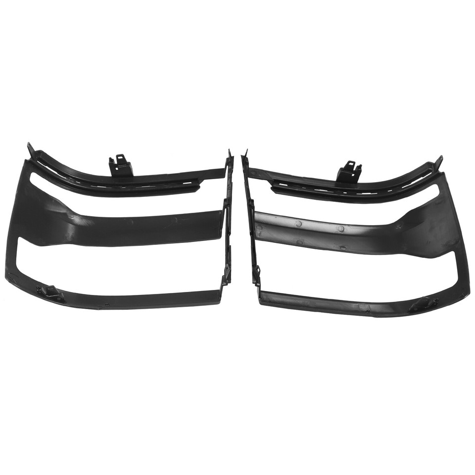Pair For Chevy Silverado 1500 2016-2018 Black Headlight Trim Bezel ...