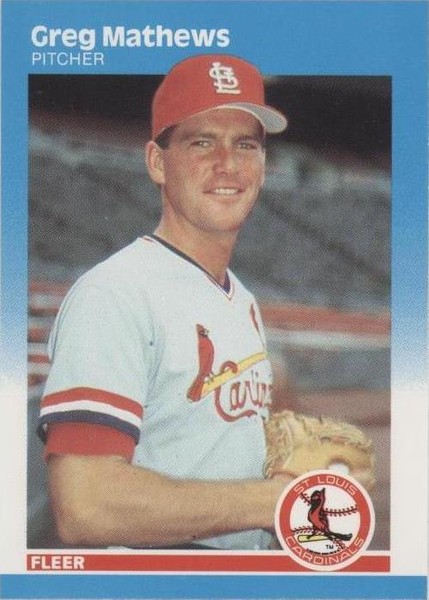 1987 Fleer - #303 Greg Mathews (RC) for sale online | eBay