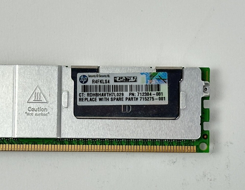 Genuine HP 1x 32GB 4Rx4 PC3-14900L ECC Load Reduced Quad Rank RAM ...