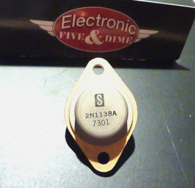 2N1138A Signetics PNP Transistor Audio Power Amplifier, High Current ...