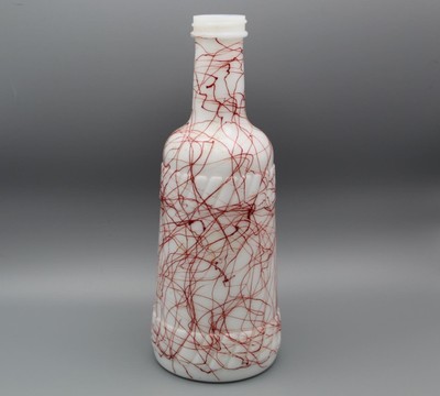 Hazel-Atlas Vintage Milk Glass Red Drizzle Welch's Refreshment Wine 10 ...