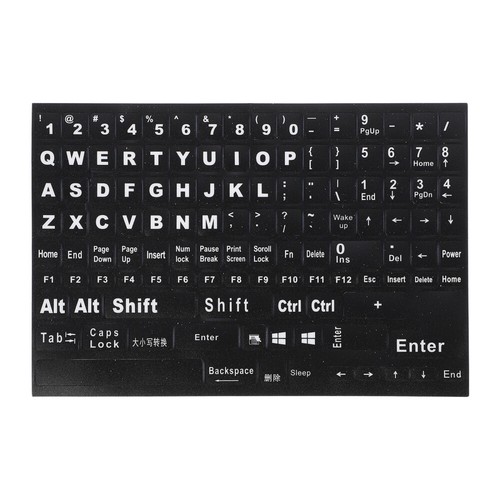 Keyboard Letter Stickers Large Letters Computer English Replacement for ...