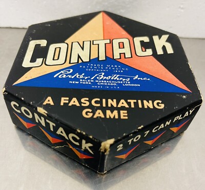 CONTACK Game Parker Brothers - Complete 36 Pieces Vintage 1939 | eBay
