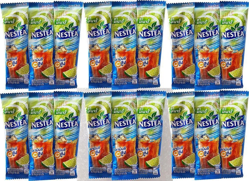 NESTEA Thai Lemon Iced Tea Mixes Powder High Vitamin C Drink 18 sticks ...