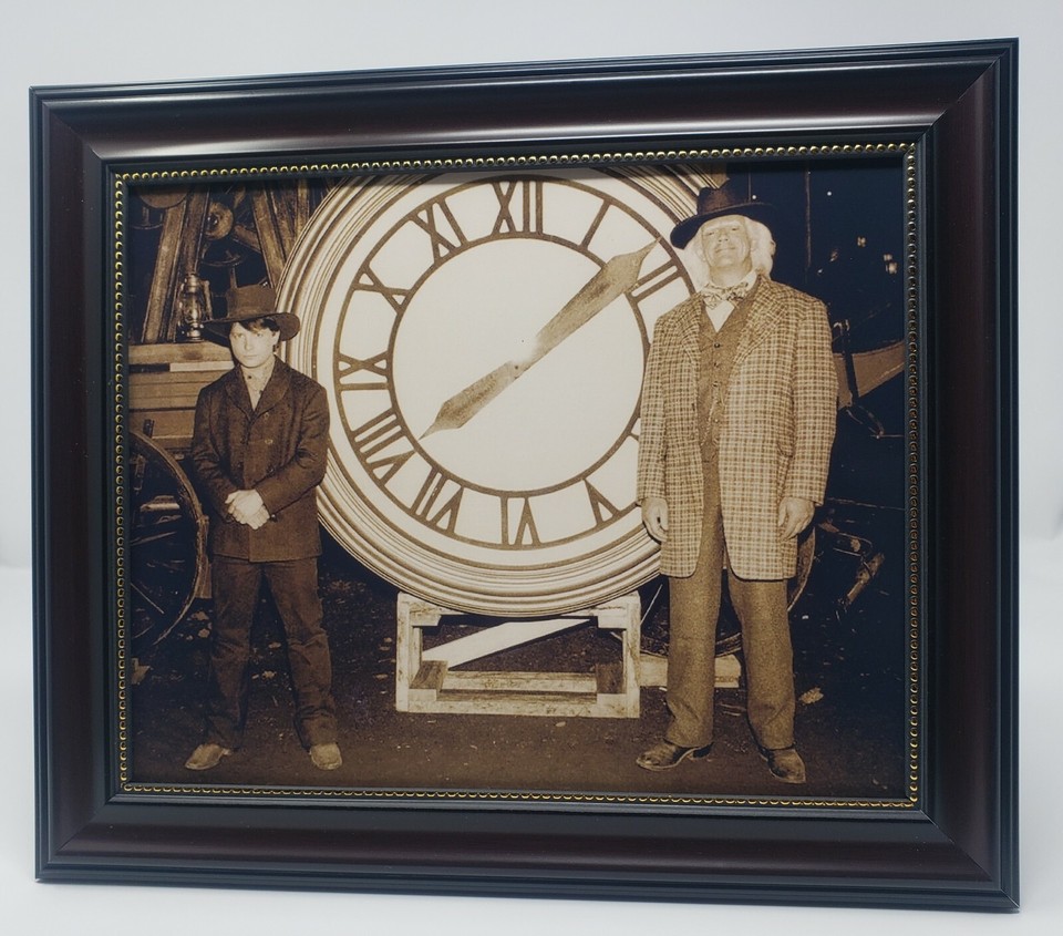 Back to the Future - Marty & Doc Clock Tower Photo Reproduction Prop ...