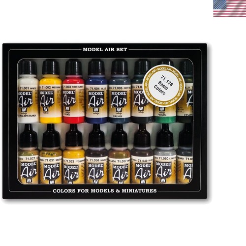 WWII Allied Model Air Paint Set - 17ml x 16 Colors for Models | eBay