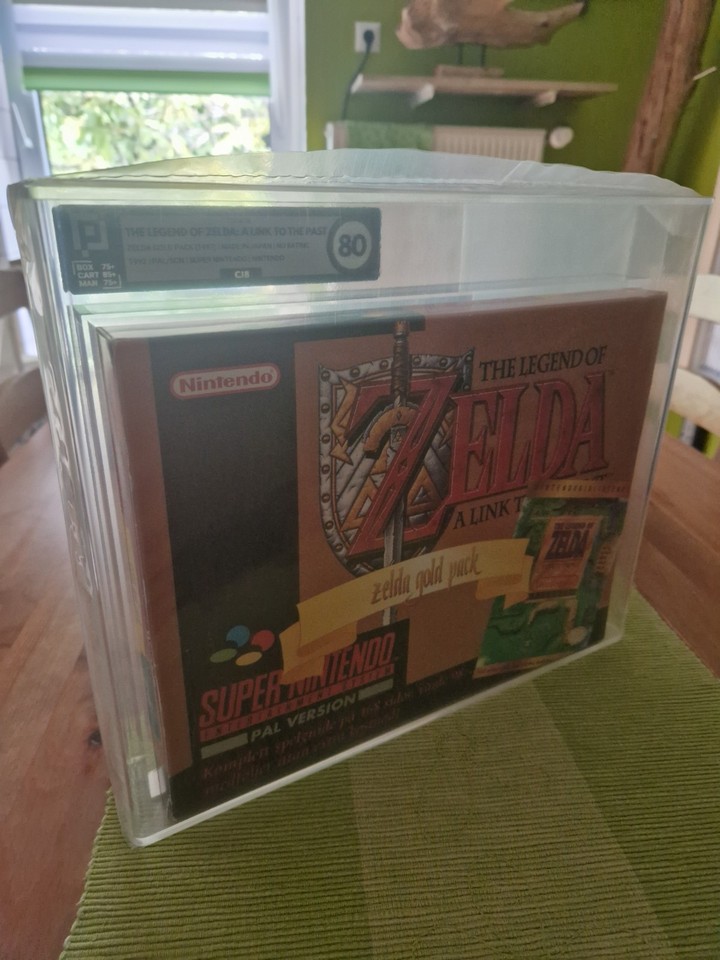 The Legend of Zelda: A Link to the Past - Gold Pack SNES Super Nintendo ...