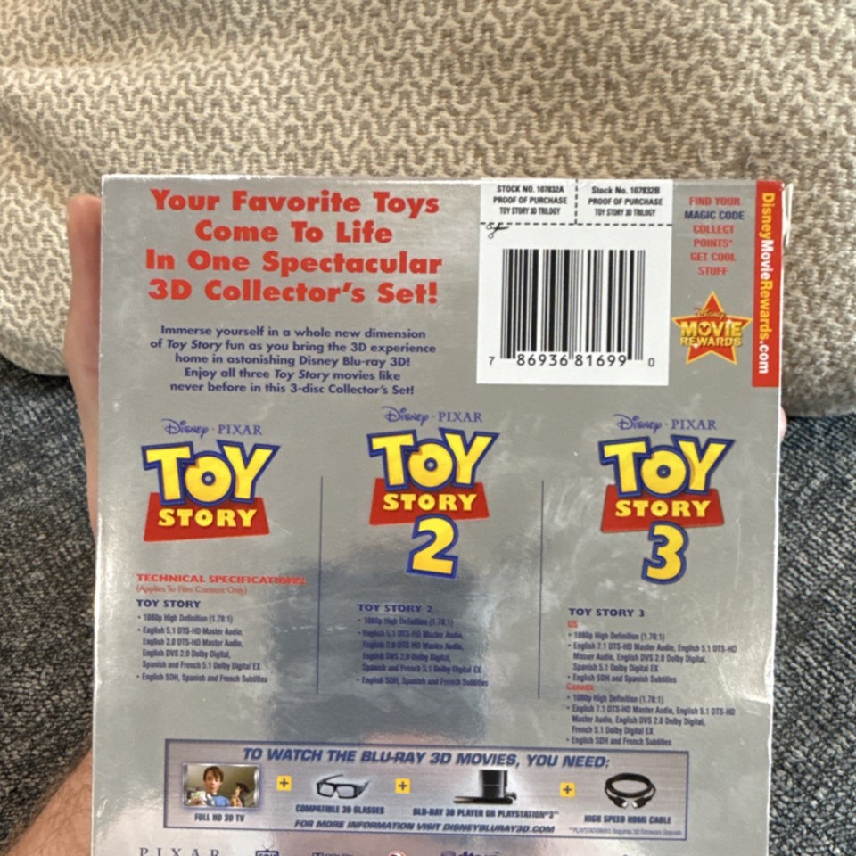 Disney Pixar Toy Story Complete 3D Collection Blu-ray 3D Collector's ...