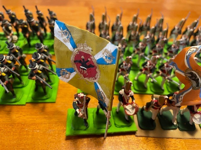 Toy Soldiers 30mm metal Napoleonic War Russian and allies 126 infantry ...