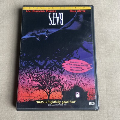Bats (DVD Uncut 1999) Horror Sci-Fi Thriller Lou Diamond Phillips Dina ...