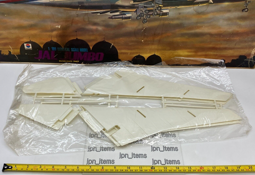 Nitto 1/100 BOEING 747 JAL Japan Air Line JUMBO Vintage Plastic Model ...