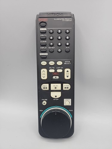 Hitachi Illuminated Remote Control VT-RM613A Black Tested Works | eBay