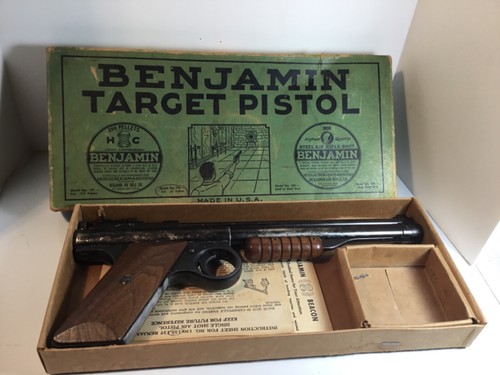 Vintage Benjamin Model 132 Target Pistol Air Pellet Gun in Box | eBay