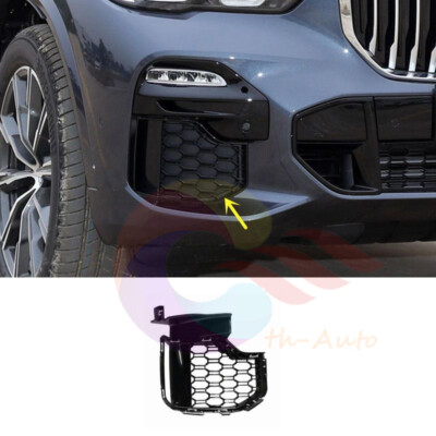 Glossy Black Right Side Front Bumper Open Grille For BMW G05 X5 M Sport ...