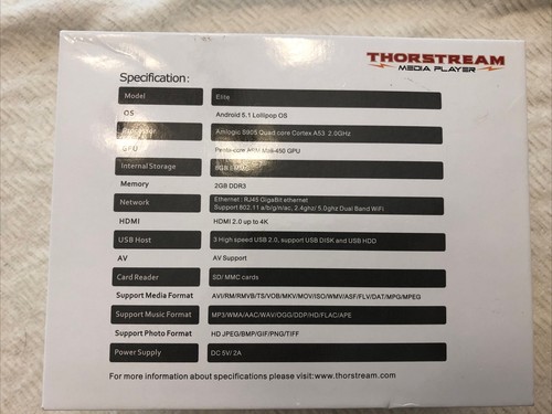 Thorstream StreamSmart Elite Streaming TV Media Box and Remote | eBay