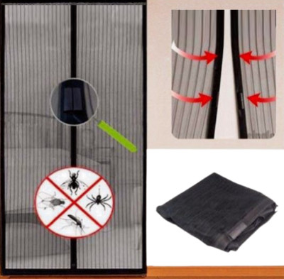 Magnetic Mesh Door Magic Protection Curtain Snap Fly Bug Insect ...