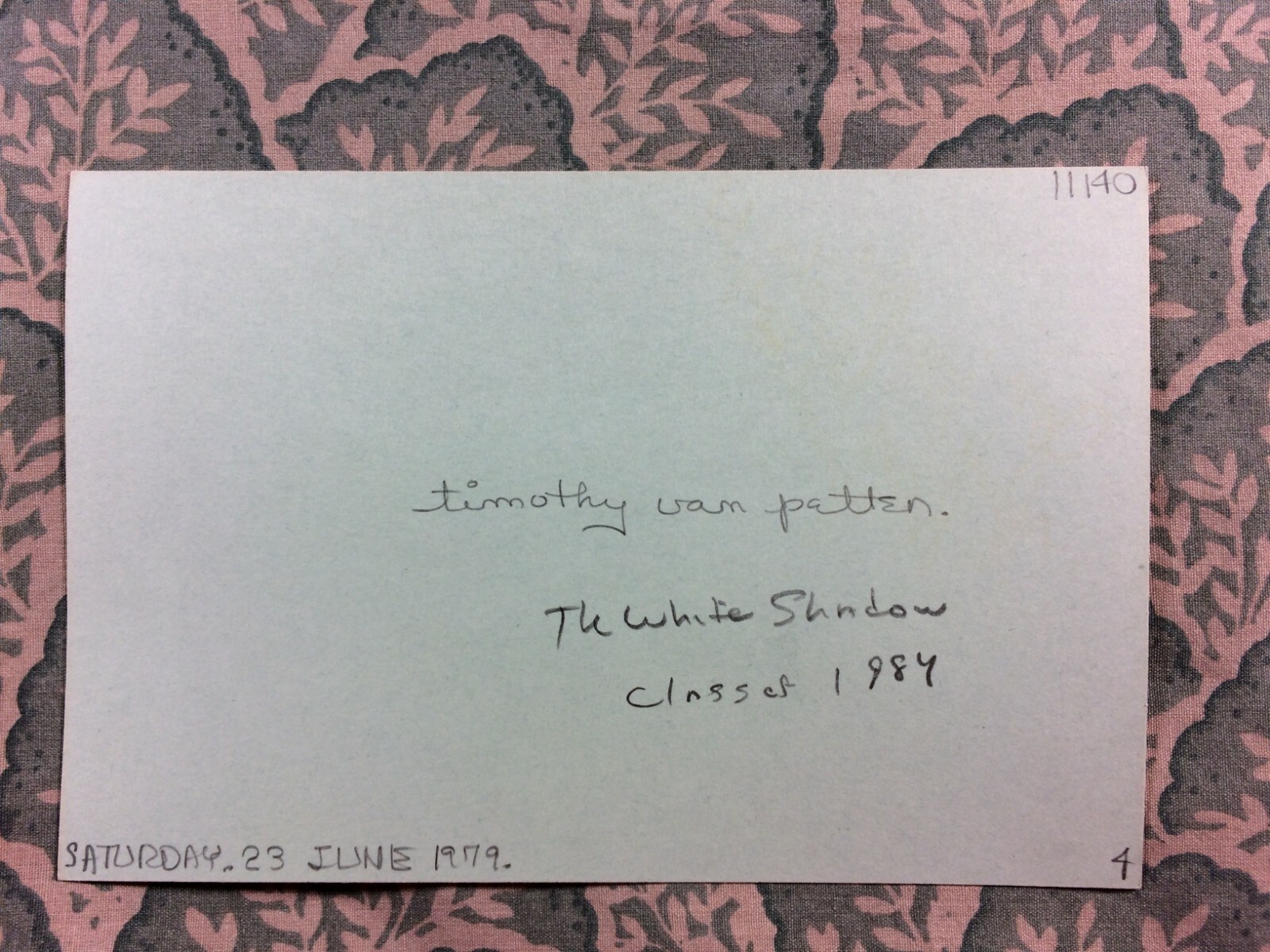 Timothy Van Patten White Shadow