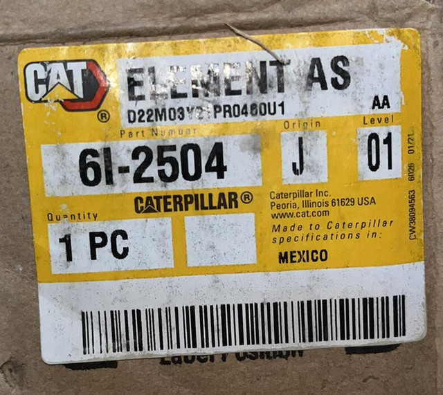 Caterpillar CAT Element FILTER 61-2504 6I-2504 612504 for sale online ...
