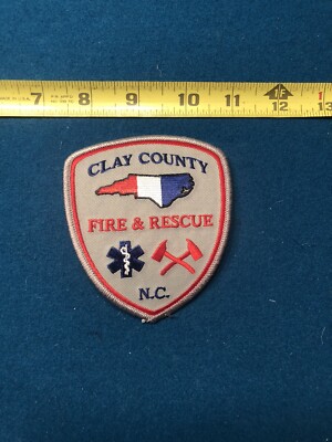 Clay County North Carolina Fire Rescue shoulder patch-new | eBay