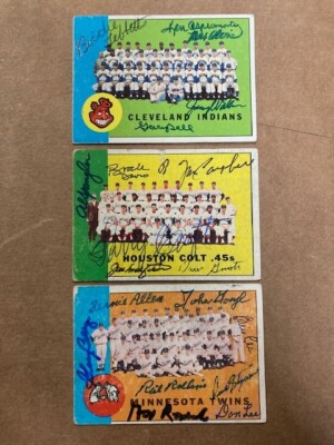 Cleveland Indians Signed 1963 Topps Team Card(5sig)Max Alvis,Ken ...