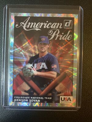 2019 Panini Donruss American Pride Kenyon Yovan Refractor Wave Card ...