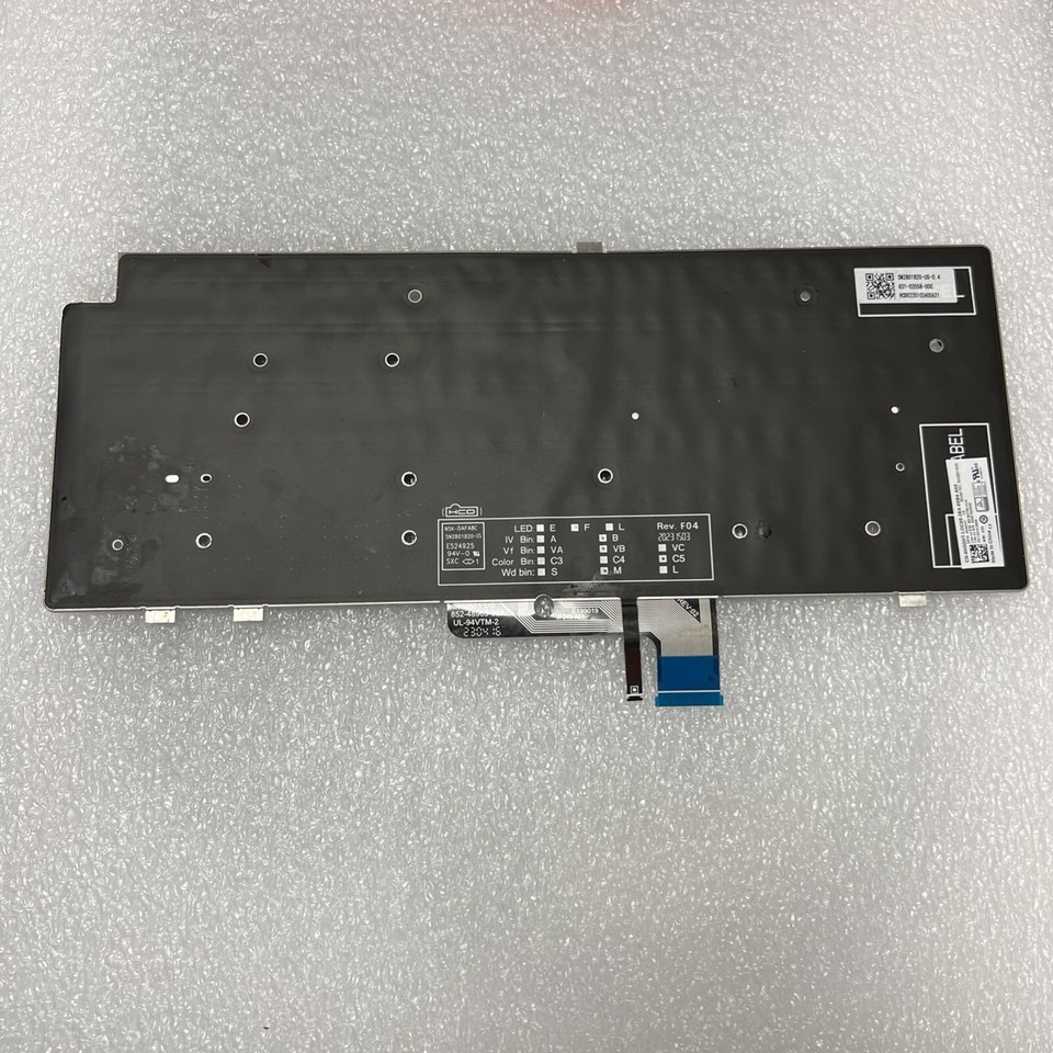 New Genuine Dell Latitude 7440 7640 Laptop Backlit US Keyboard H3DHT ...