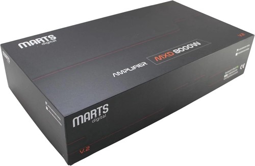 Marts Digital MXD Series Monoblock 8000 Watt 1-Ohm Car Audio Amplifier ...