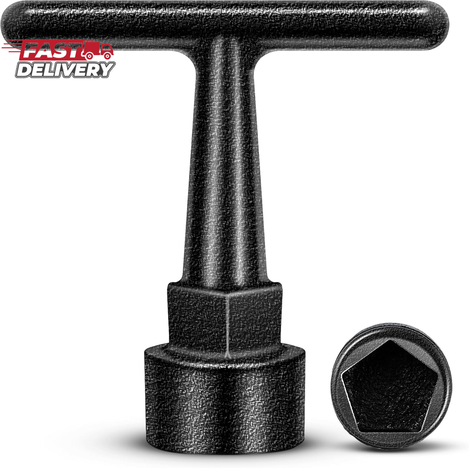 Enhon Curb Box Wrench for Pentagon Curb Boxes, Water Meter Wrench for ...