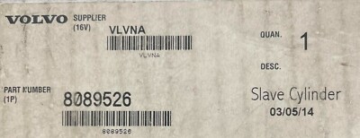 8089526 GENUINE VOLVO TRUCK CLUTCH SLAVE CYLINDER OEM - BRAND NEW | eBay