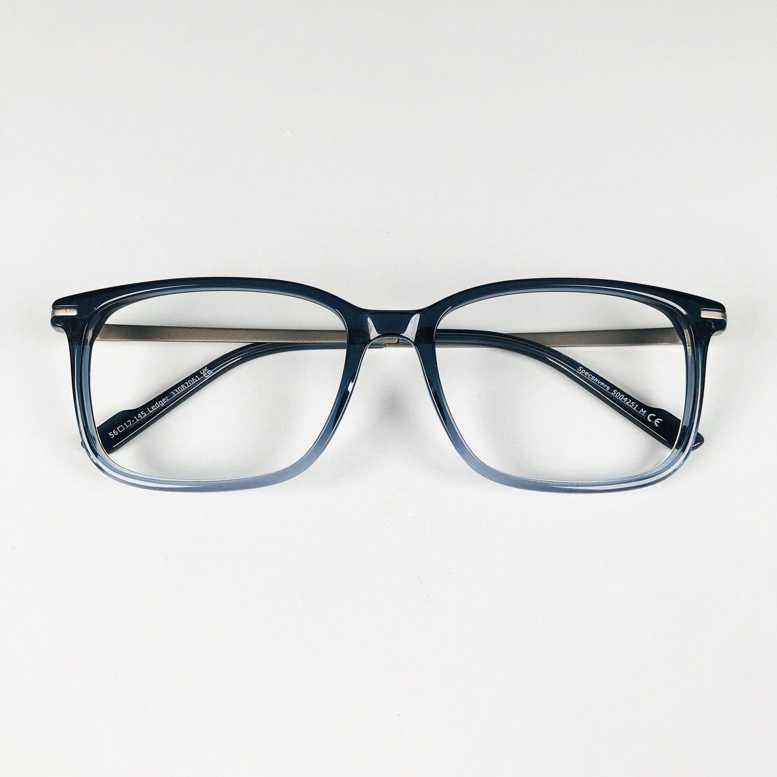 SPECSAVERS eyeglasses BLUE FADE SQUARE glasses frame MOD: LEDGER ...