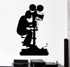 Vinyl Wall Decal Cameraman Movie Camera Stickers (769ig) | eBay
