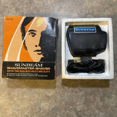 Vintage Sunbeam Shavemaster Men's Electric Shaver With Box Tested | eBay