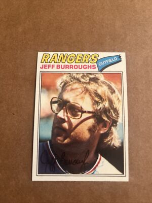 1977 Topps Jeff Burroughs Texas Rangers 55 Mid Grade Free Shipping | eBay