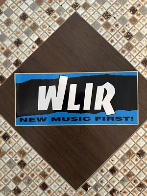 WLIR 92.7 Vintage 1980s Bumper Sticker New Music First! Unused Still ...