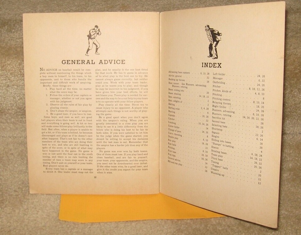 1936 - 'Babe Ruth's Baseball Advice' - PB Book - by Babe Ruth | eBay