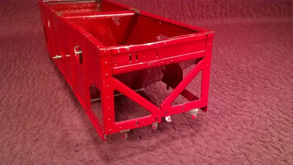 LIONEL PREWAR 816 HOPPER CAR - RED BODY SHELL W/ BAY DOORS | eBay